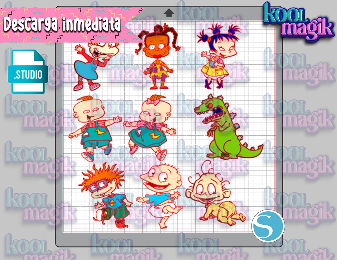 Character Pack for Layered Cutting / Studio Format / Cartoon Cutfile ...