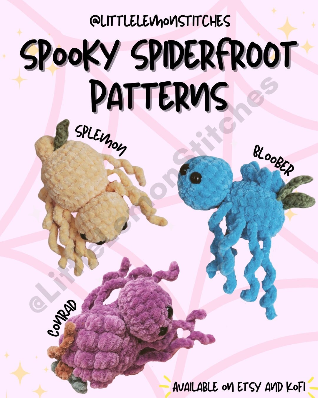 Spooky Spiderfroot Crochet Pattern Bundle - DIGITAL DOWNLOAD, No ...