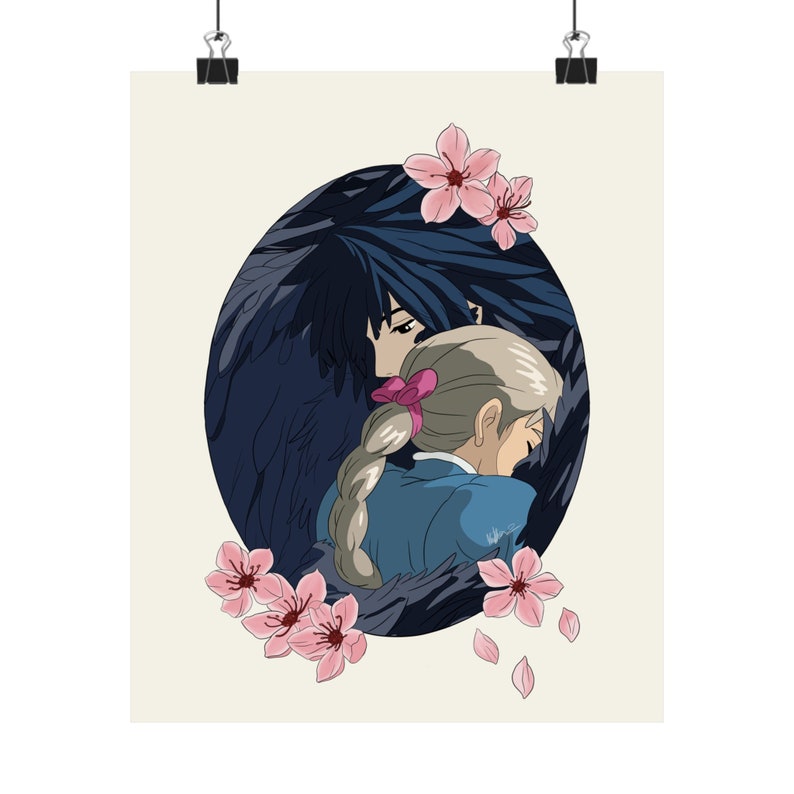 Howl and Sophie Art Print - Etsy