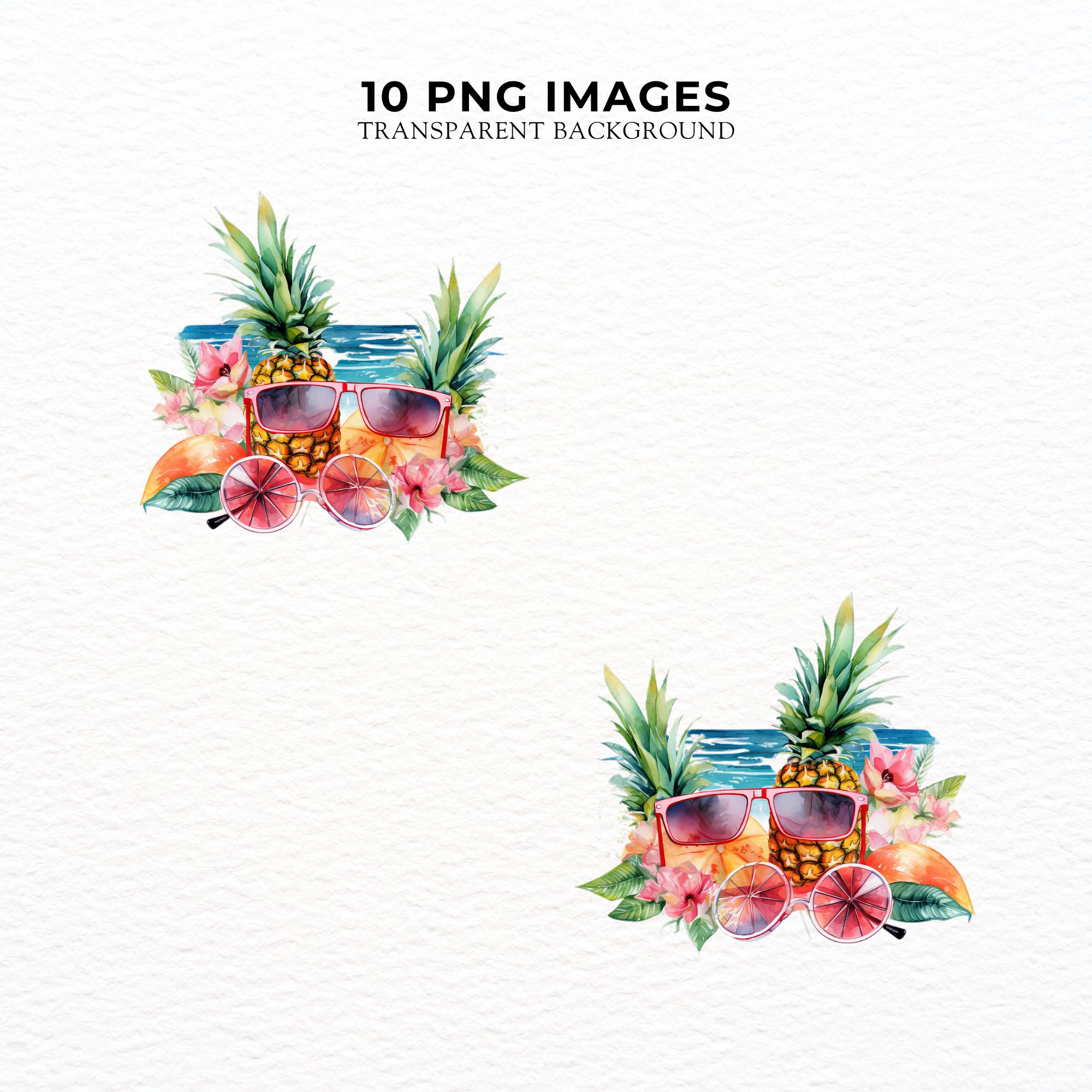 Watercolor Pineapple Clipart, Pineapple Clip Art, Printable Watercolor ...