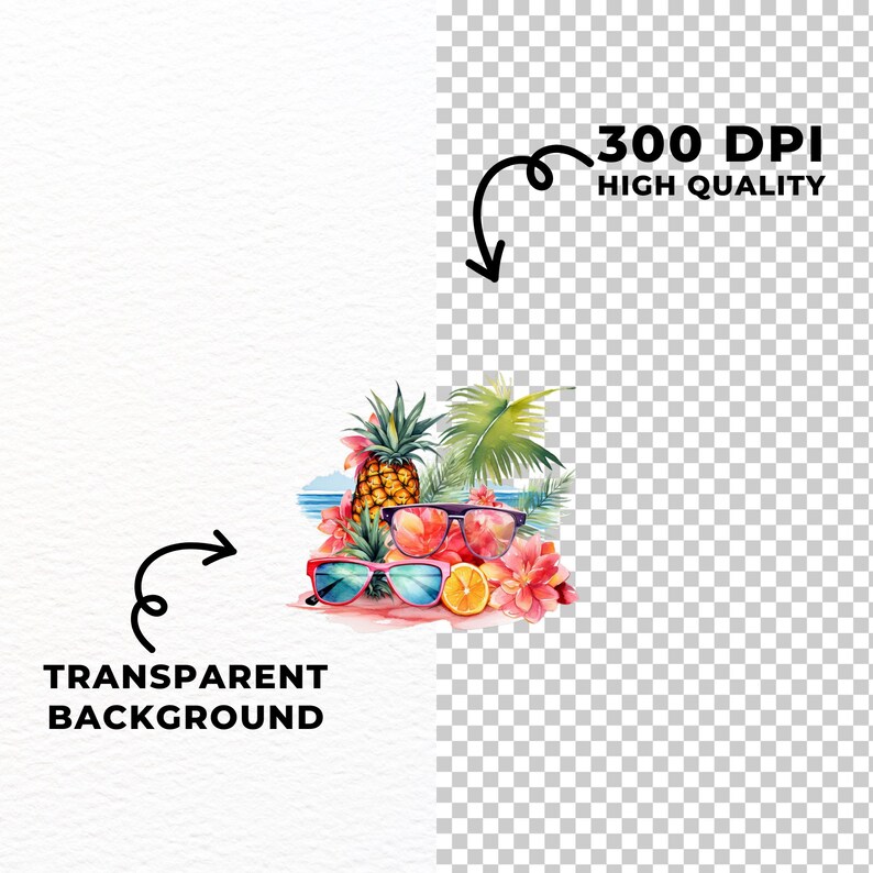 Watercolor Pineapple Clipart, Pineapple Clip Art, Printable Watercolor ...