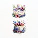 Watercolor Birthday Party Cake Present Balloons Clipart, Birthday Party ...