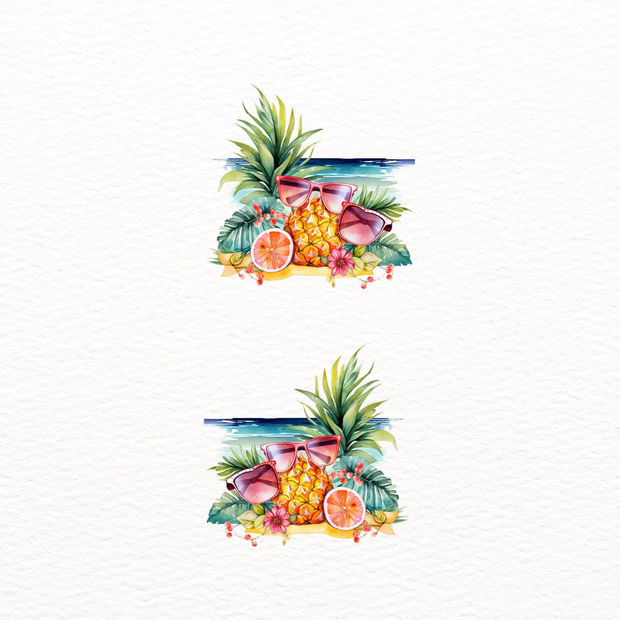 Watercolor Pineapple Clipart, Pineapple Clip Art, Printable Watercolor ...