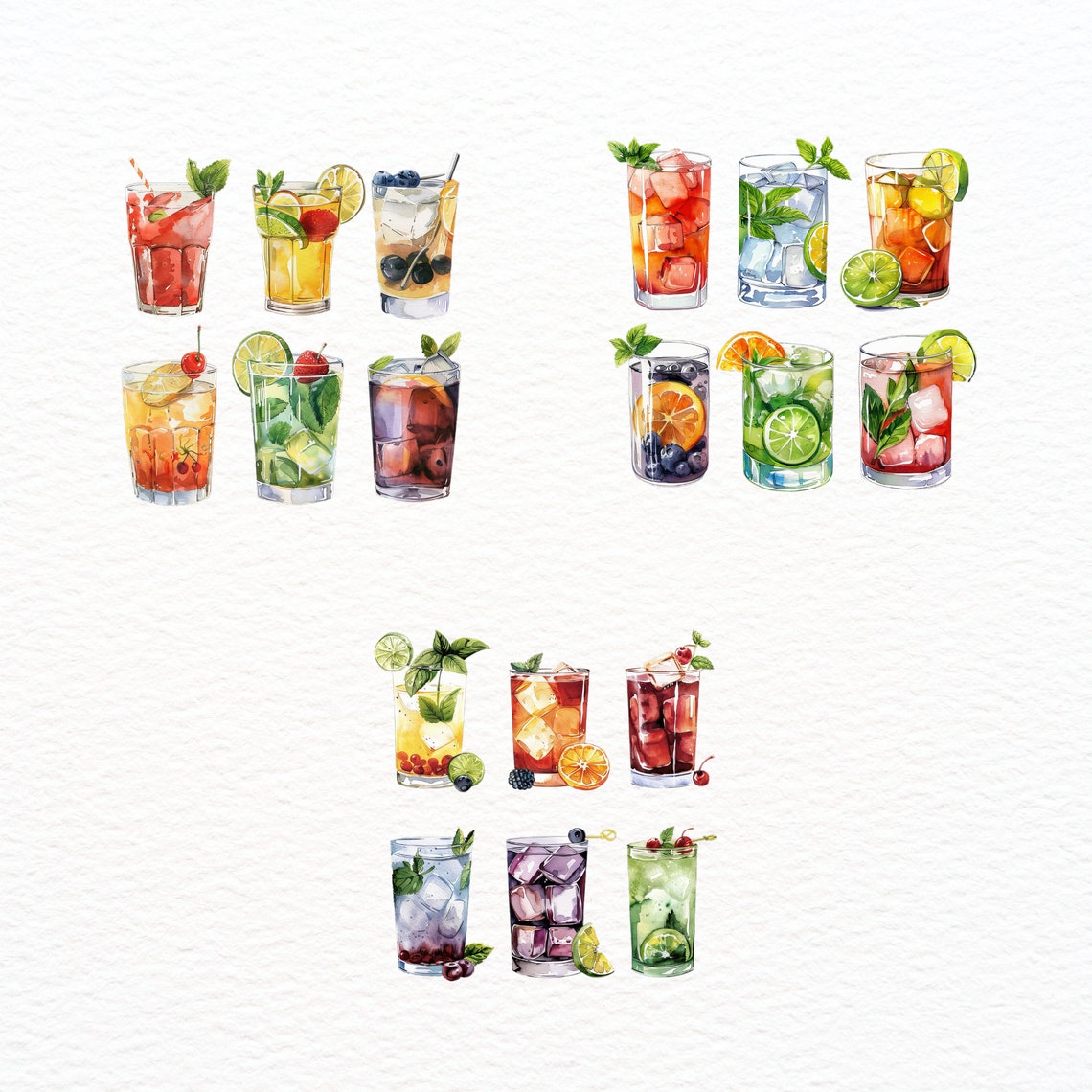 Cocktail Glass PNG, Watercolor Drink Clipart, Bar Drink Clipart , Drink ...