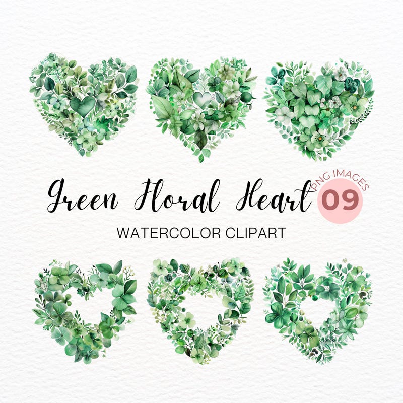 Heart Clipart - Etsy