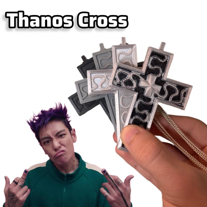 Thanos Cross Necklace - Etsy