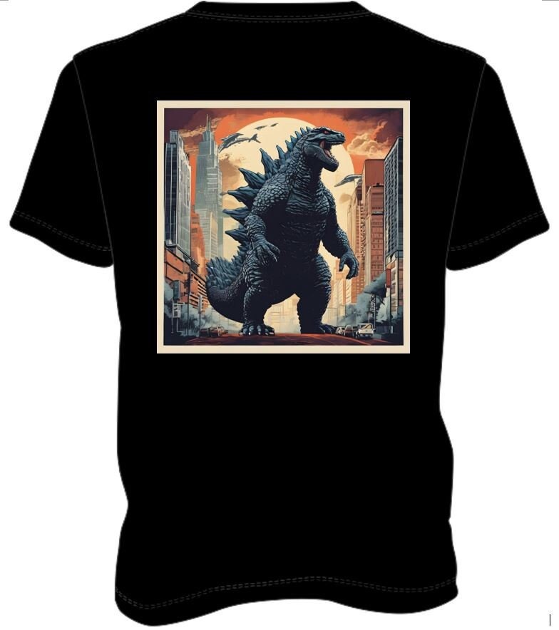 Vintage Godzilla Art Print 1: Roaring Nostalgia Into Your Space - Etsy