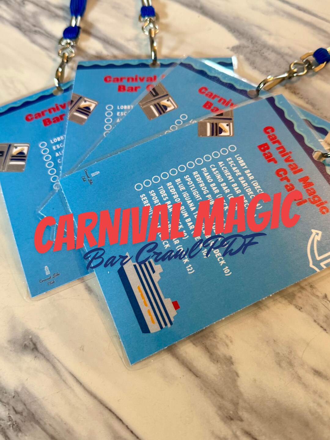 PDF - Carnival Magic Bar Crawl Checklist Downloadable - Etsy