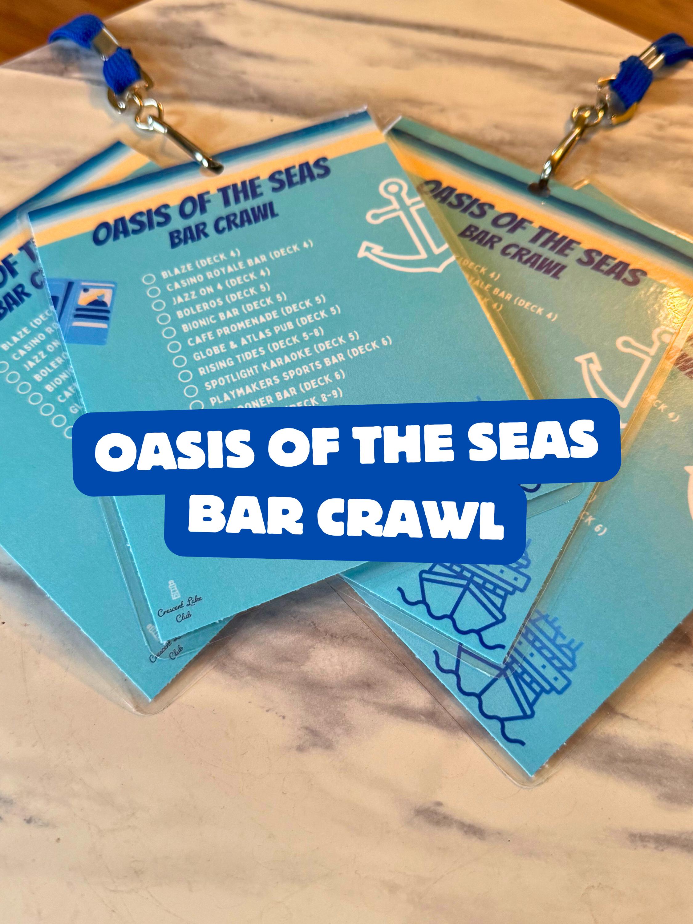 Royal Caribbean Oasis of the Seas Bar Crawl – Fun Checklist & Drink ...
