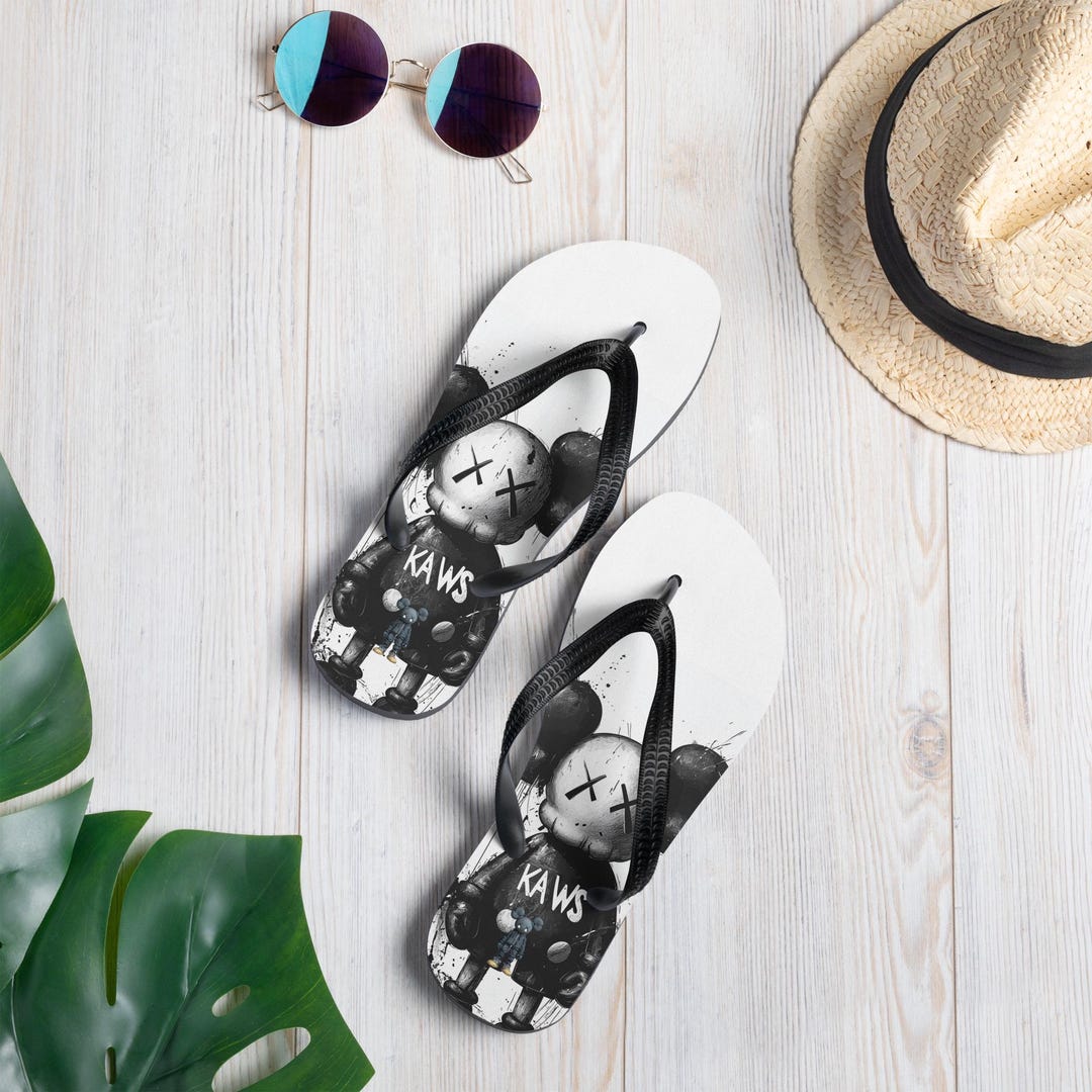 Kaws Flip Flops - Etsy