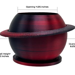 Large Planet Planter | Unique Cosmic Pot | Dreamy Celestial Plant Pot ...
