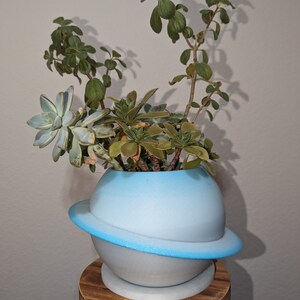 Large Planet Planter Unique Cosmic Pot Dreamy Celestial Plant Pot Space ...
