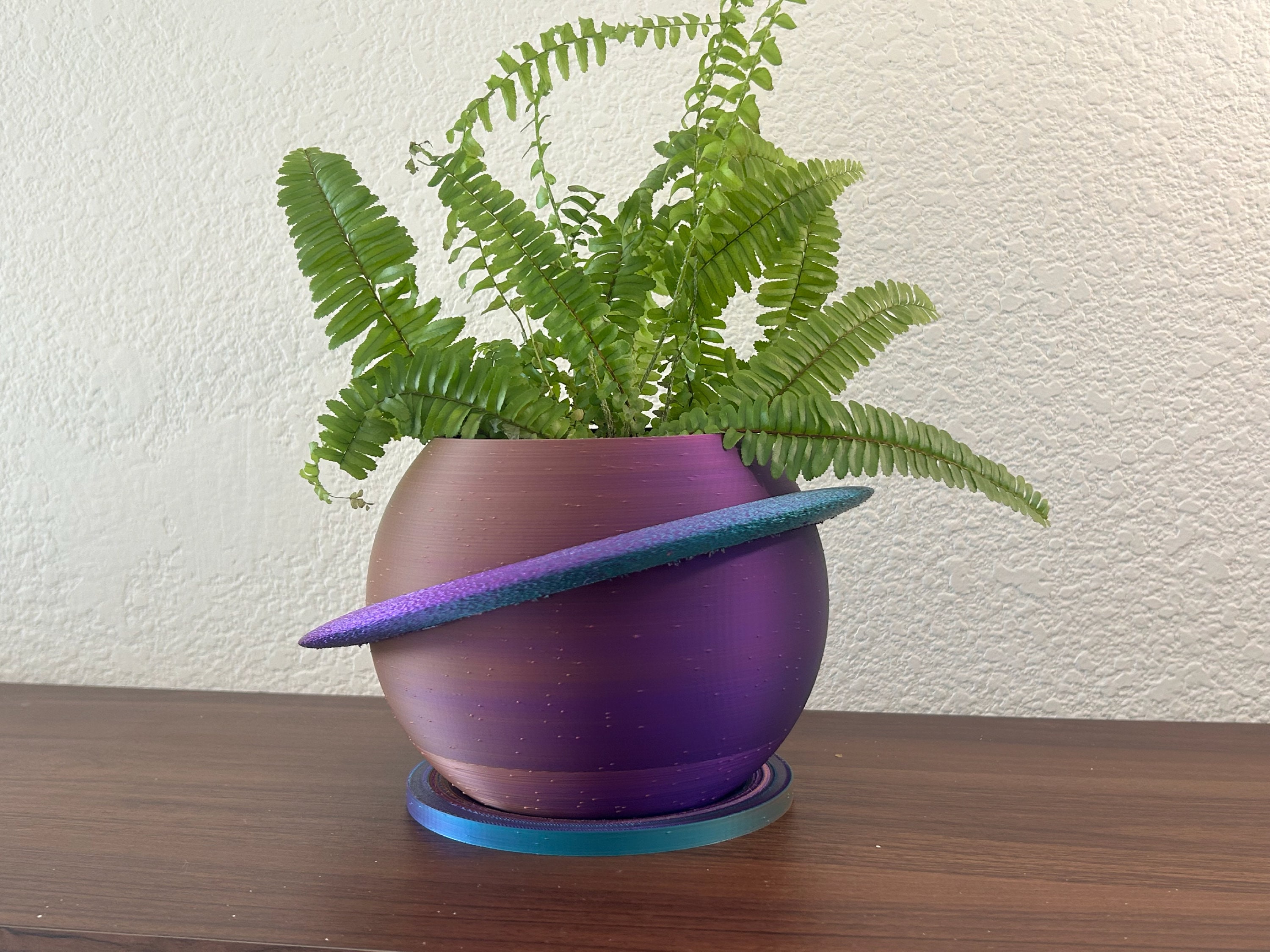 Large Planet Planter Unique Cosmic Pot Dreamy Celestial Plant Pot Space ...