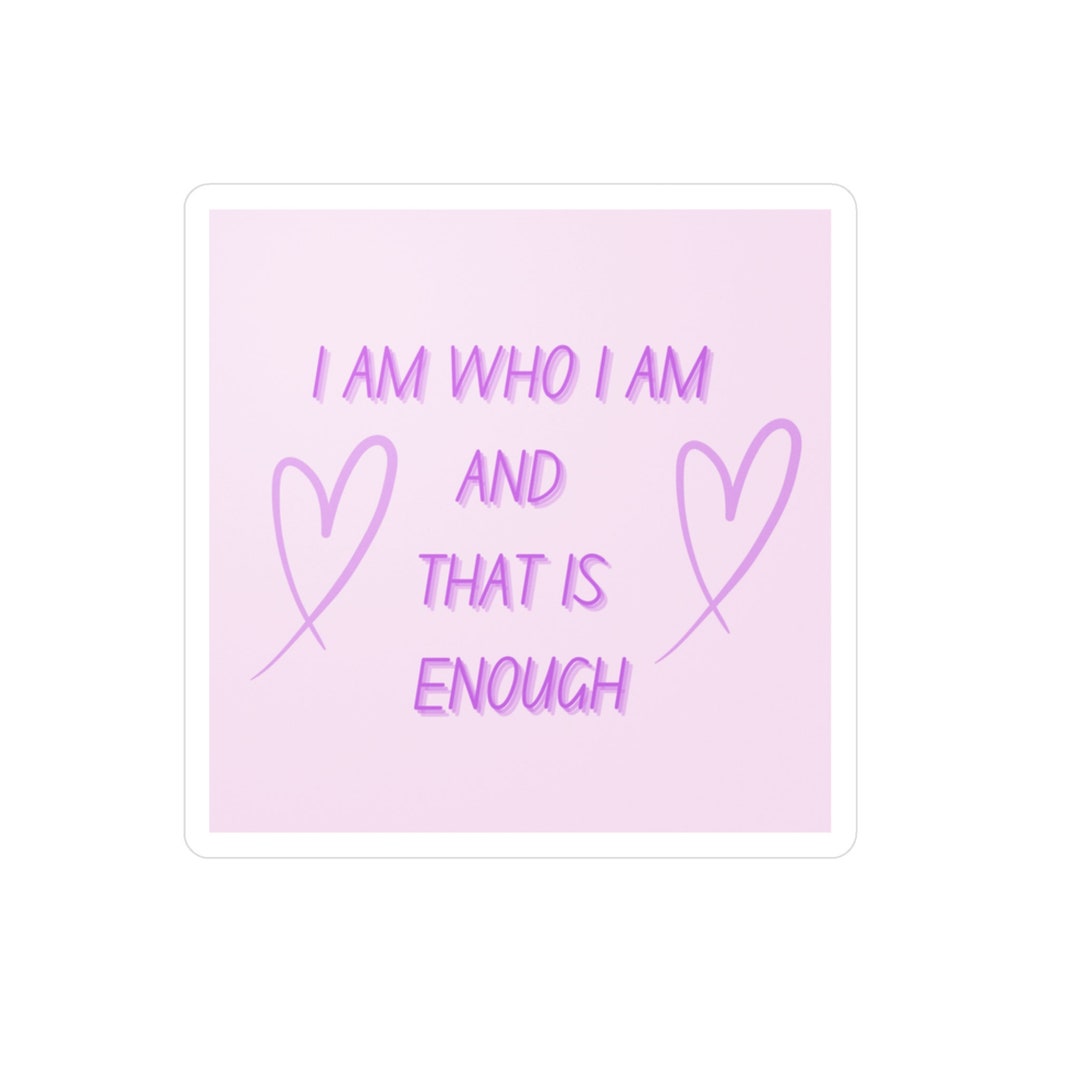 I Am Who I Am Vinyl Decals - Etsy