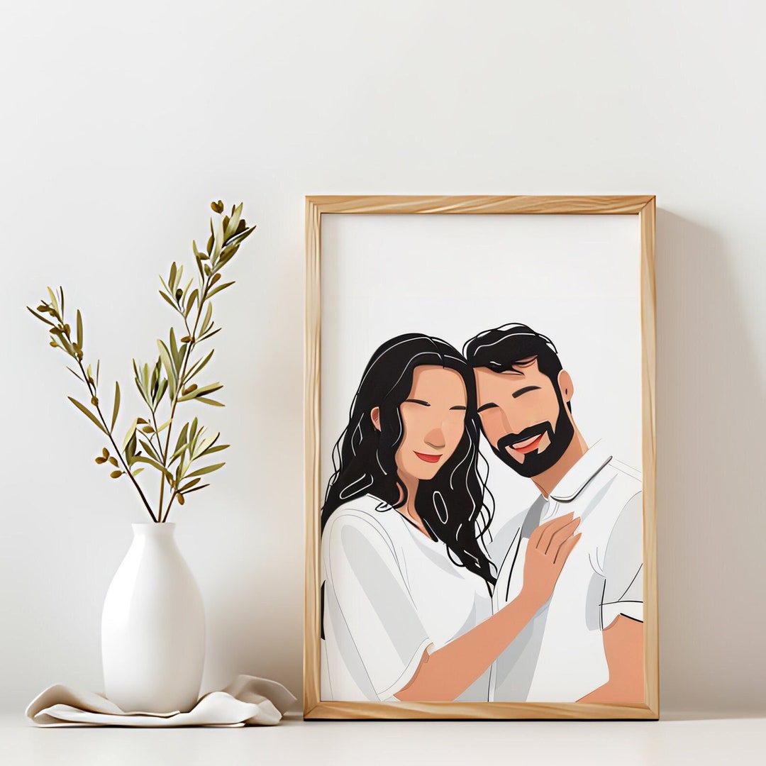 Faceless Portrait, Custom Illustration, Personalized Faceless Portrait ...