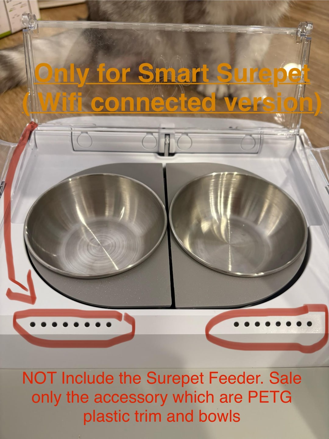 Surefeed Smart Connect Feeder Accessory : Plastic Trims + Stainless ...