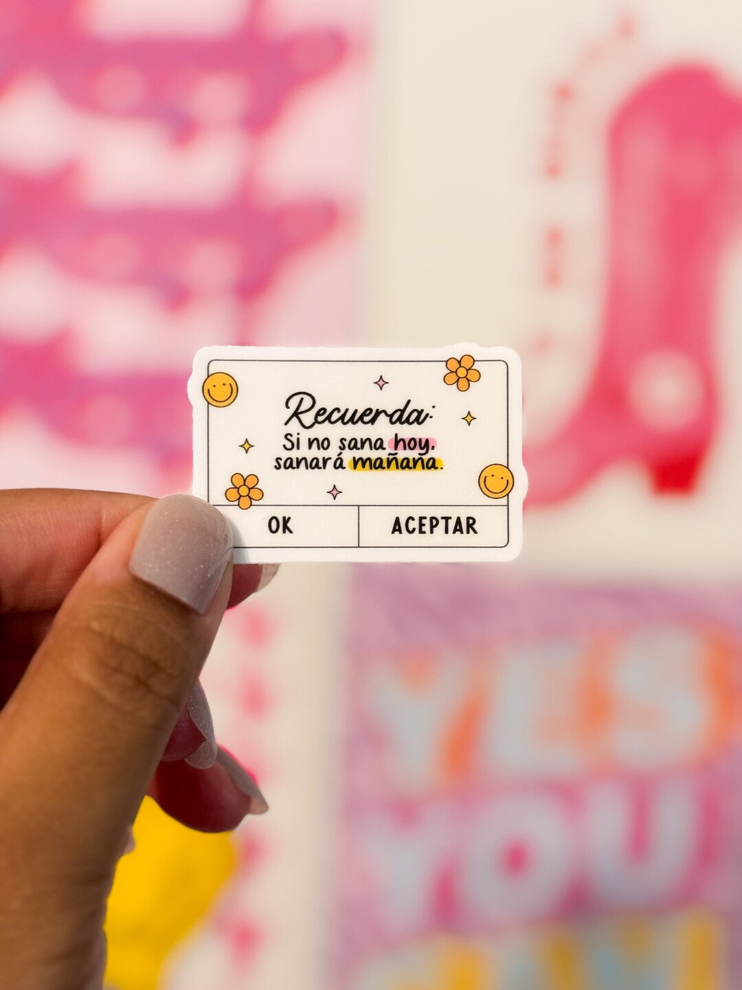 Recuerda Si No Sana Hoy Sticker, Spanish Mental Health Affirmation ...