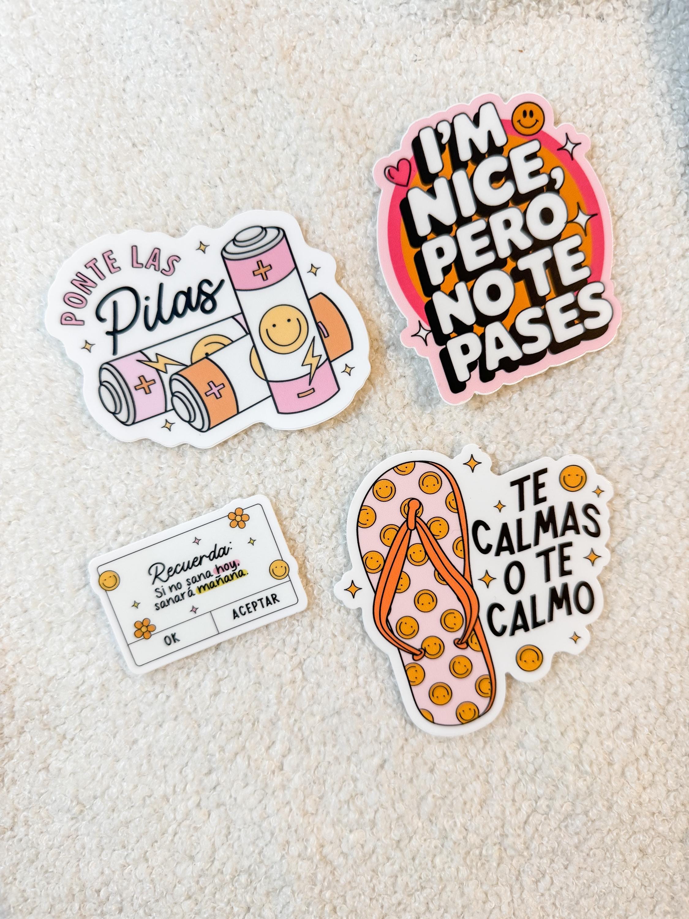 Spanish Sticker Bundle Waterproof Vinyl Sticker, Latina Sticker, Latina ...