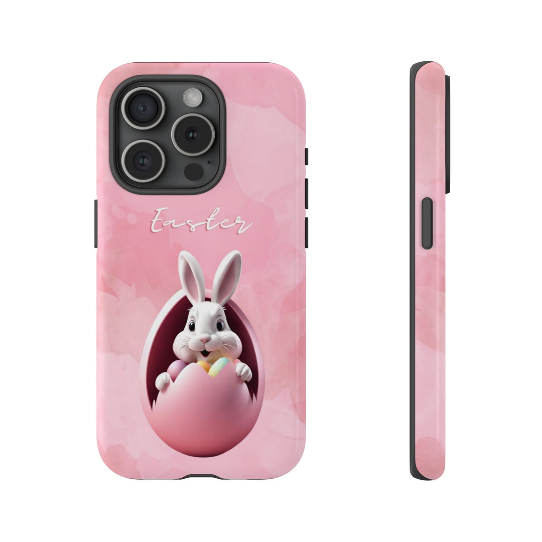 Easter Phone Case, Easter Bunny Cute Spring iPhone 15 14 13 12 11 Pro ...