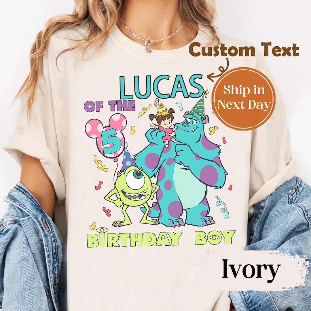 Custom Monsters Birthday Family Shirt, Personalized Monsters Birthday ...