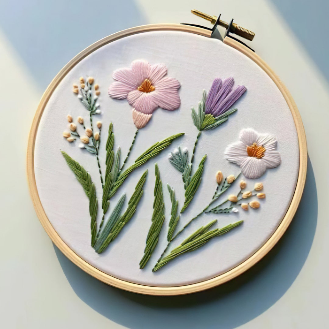 Multi-styles Easy Handcraft Embroidery Kit, DIY Embroidery Kit for ...