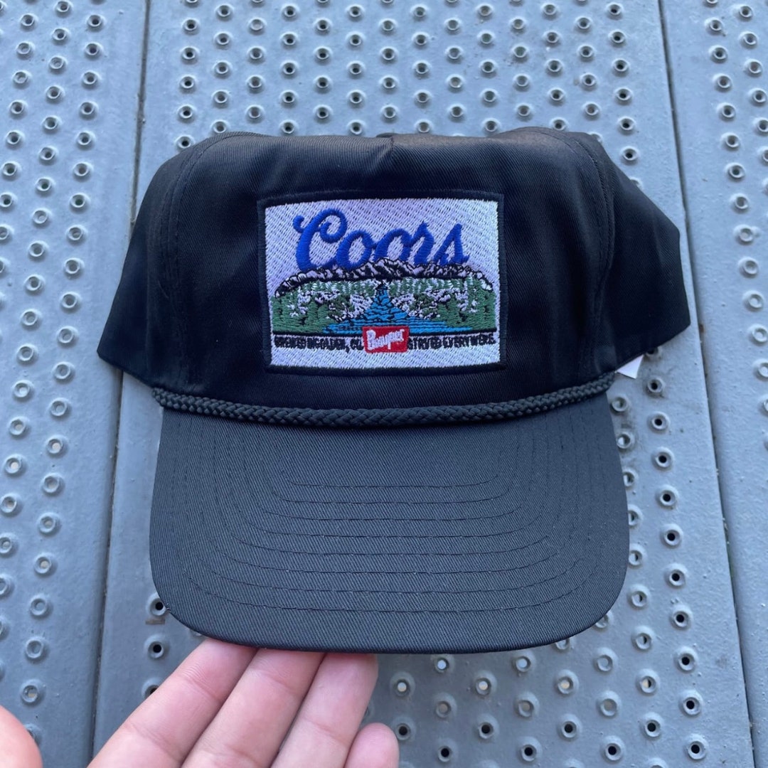 Coors Banquet Mountain Patch on Black Hat - Etsy