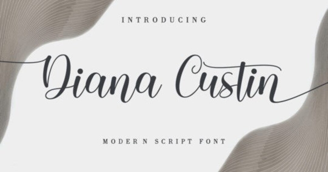 Diana Custin Font, Love Font, Cricut Fonts, Casual Font, Modern Font ...