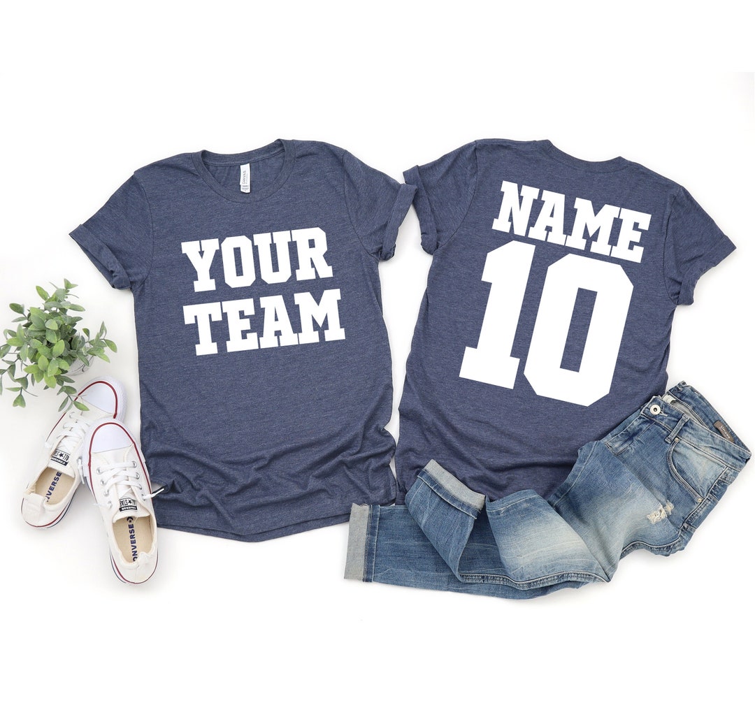 Custom Team Shirt: Personalized Sport T-shirt, Staff Gift - Etsy