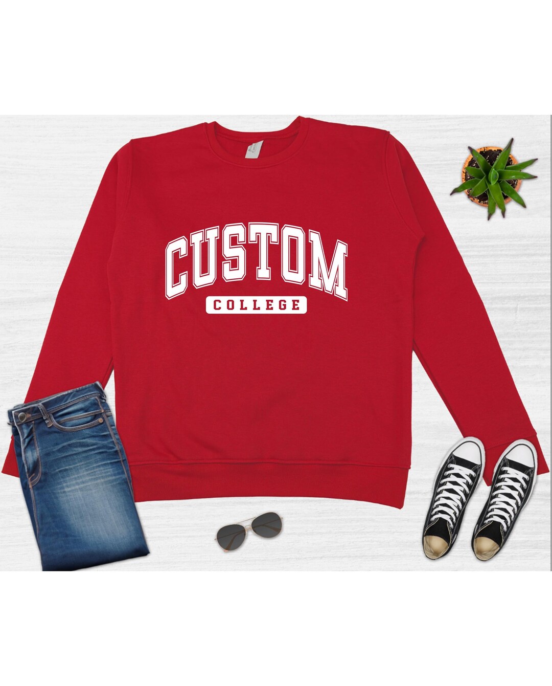 Custom College Letters Sweatshirt,custom Quote Sweat,college Letters ...