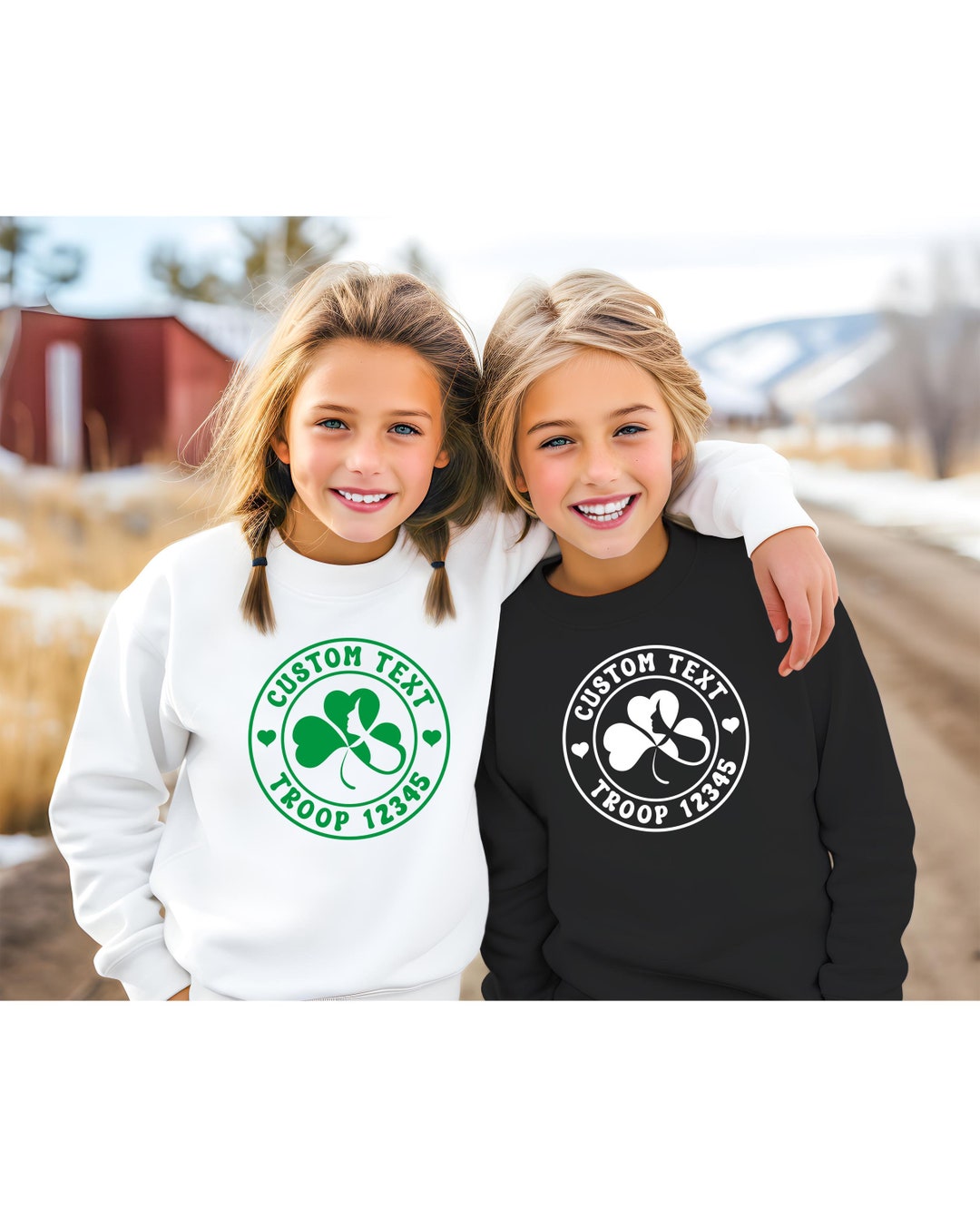 Personalized Toddler Troop Sweatshirt: Girls Camping Group, Custom ...