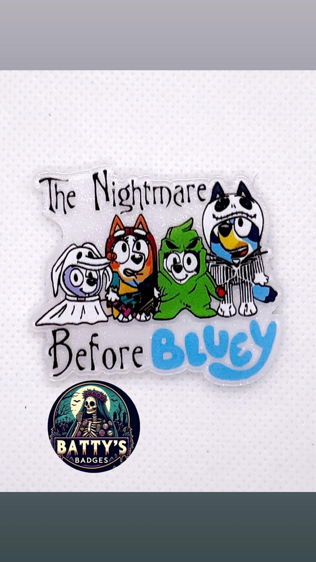 Bluey Nightmare Badge Reel - Etsy