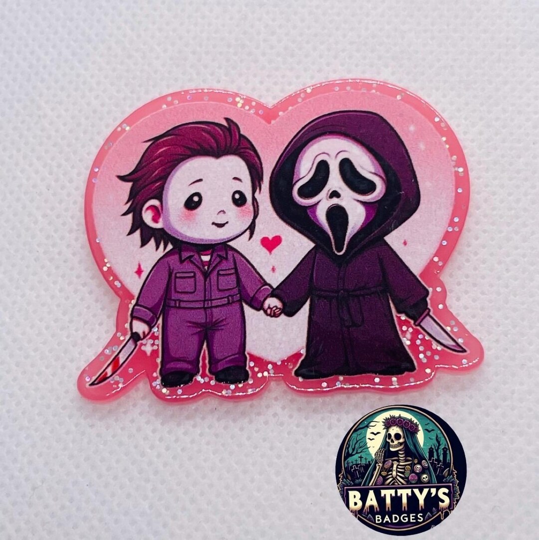Micheal and Ghostface Badge Reel - Etsy