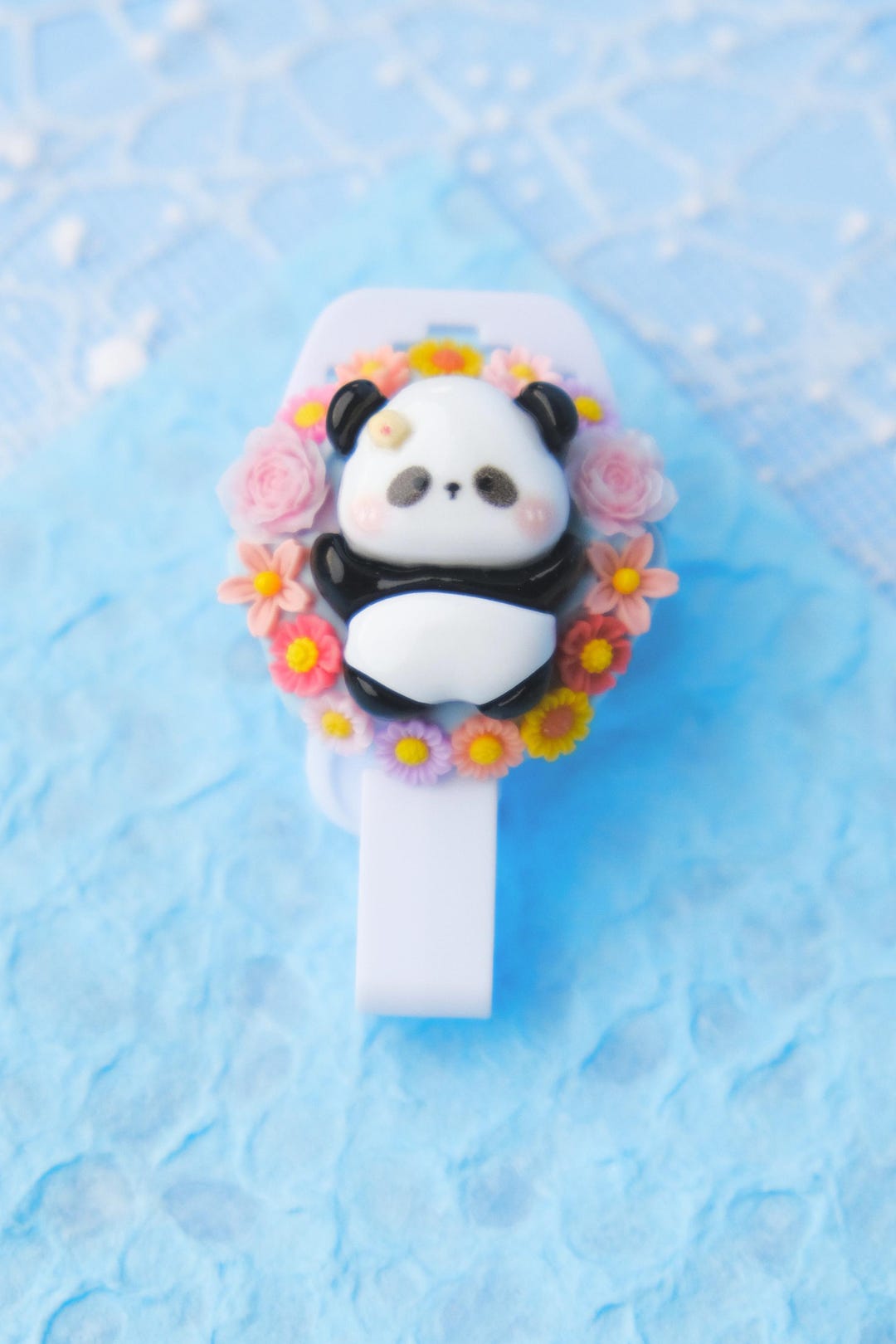 MRI Safe Cute Panda Decoden Kawaii, Retractable Badge Reel, Swivel ...