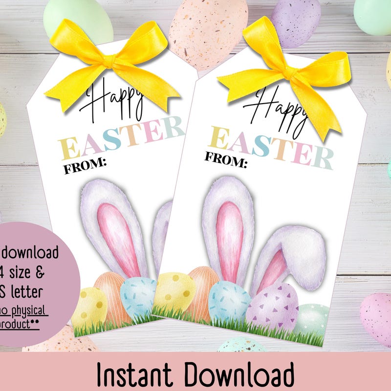 Free Easter Printable Labels - Etsy