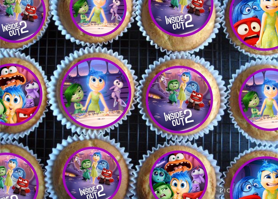 Inside Out Cupcake Toppers , Edible Inside Out Cake Topper - Etsy