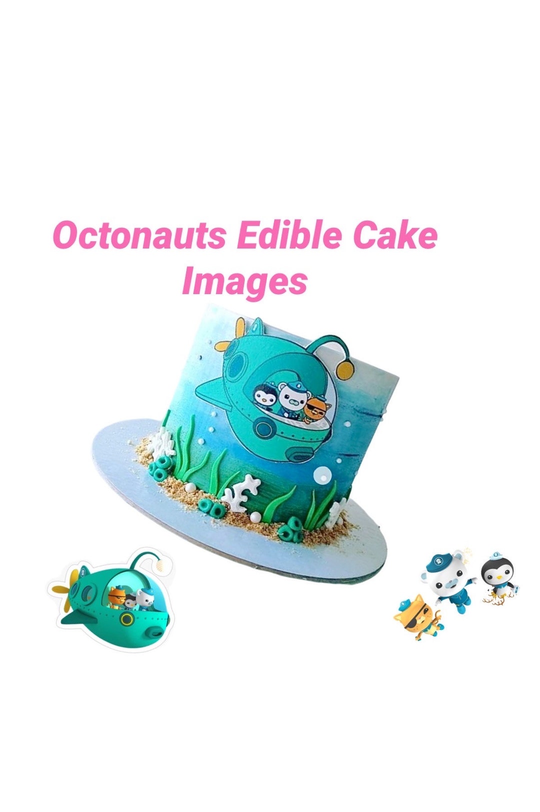 Octonauts Cake Topper Or Cupcake Toppers Edible Octonauts Party Decor