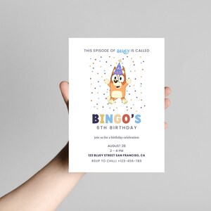 Bingo Birthday Invitation Editable Digital Party Invite Template - Etsy