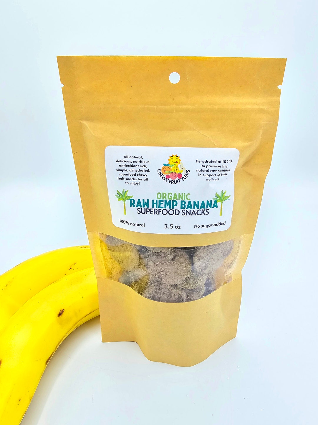 Organic Raw Hemp and Banana Superfood Snacks - Etsy