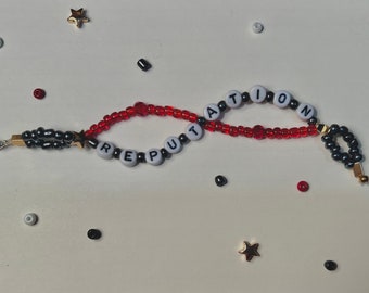 Taylor Swift Reputation Inspired Handmade Eras Tour Beaded Friendship ...