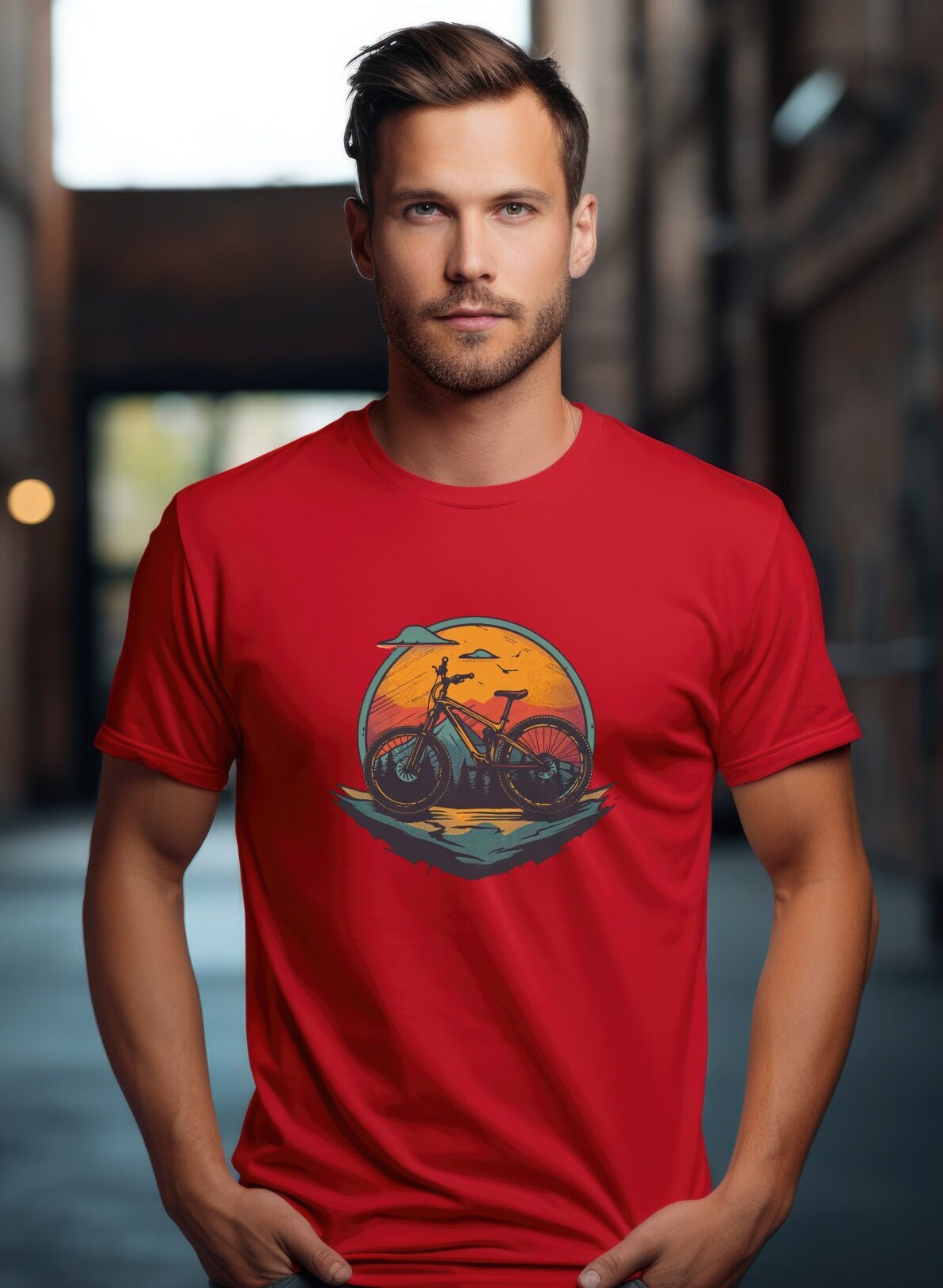 Mountain Bike Tee Shirt, Cyclist Gift,outdoor Cycling Shirt, Biking ...