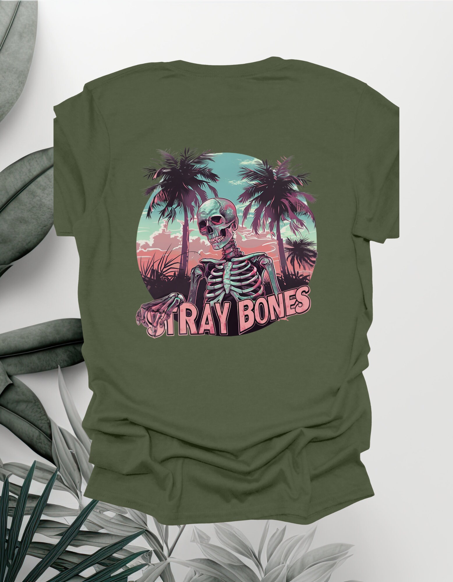Unique Skeleton Beach Shirt, Beach Theme Tee, Skeleton Graphic T-shirt ...