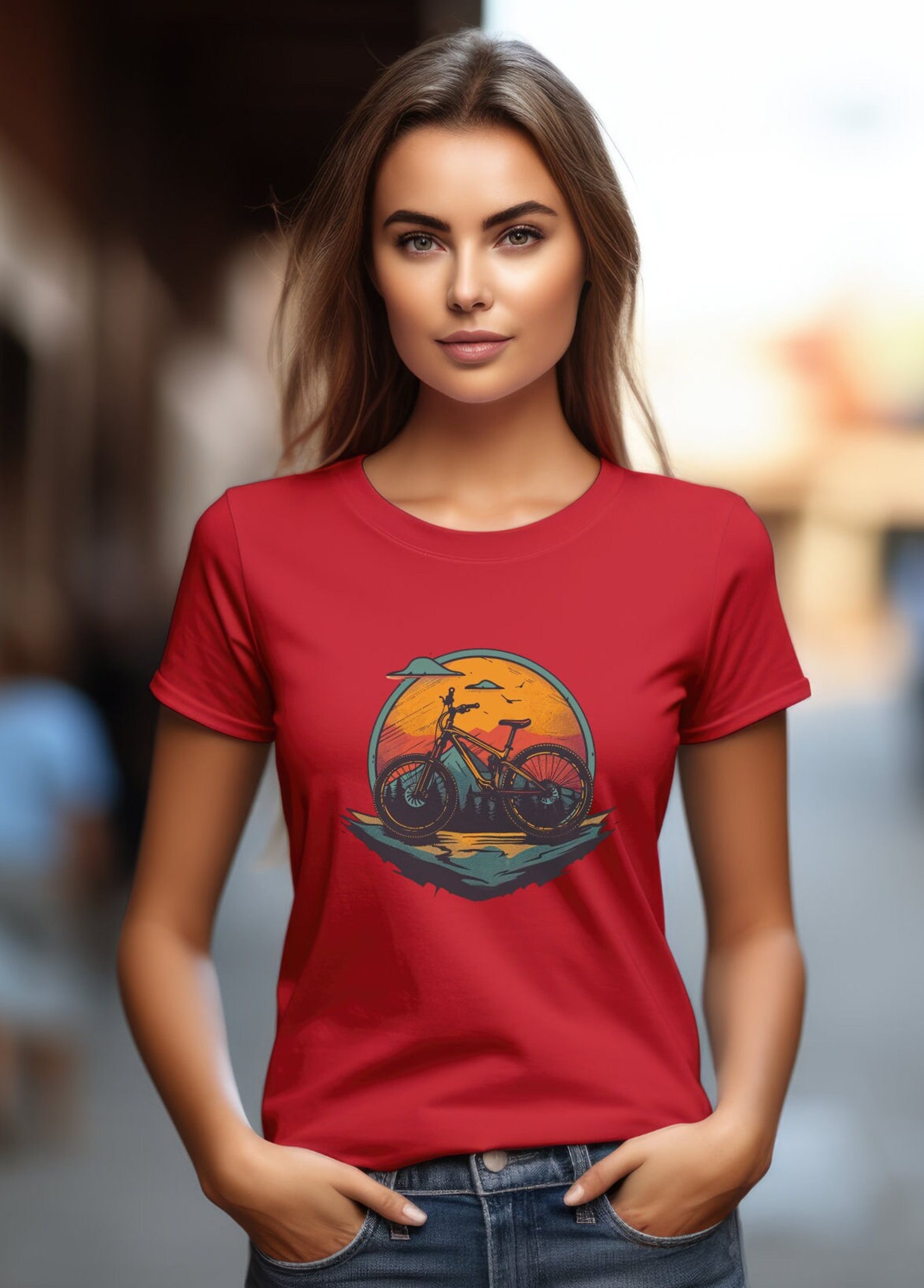 Mountain Bike Tee Shirt, Cyclist Gift,outdoor Cycling Shirt, Biking ...