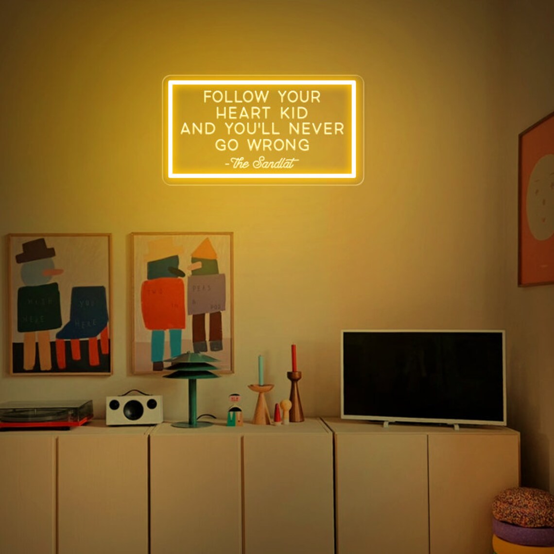 Sandlot Quote Neon Sign, Nursery Wall Decor, Kids Room Decor, Boys ...