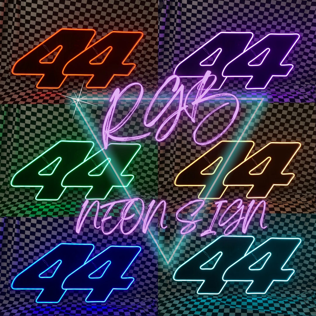 DEPOSIT Race Car Driver Custom RGB Light Sign, Custom F1 Logo Car Neon ...