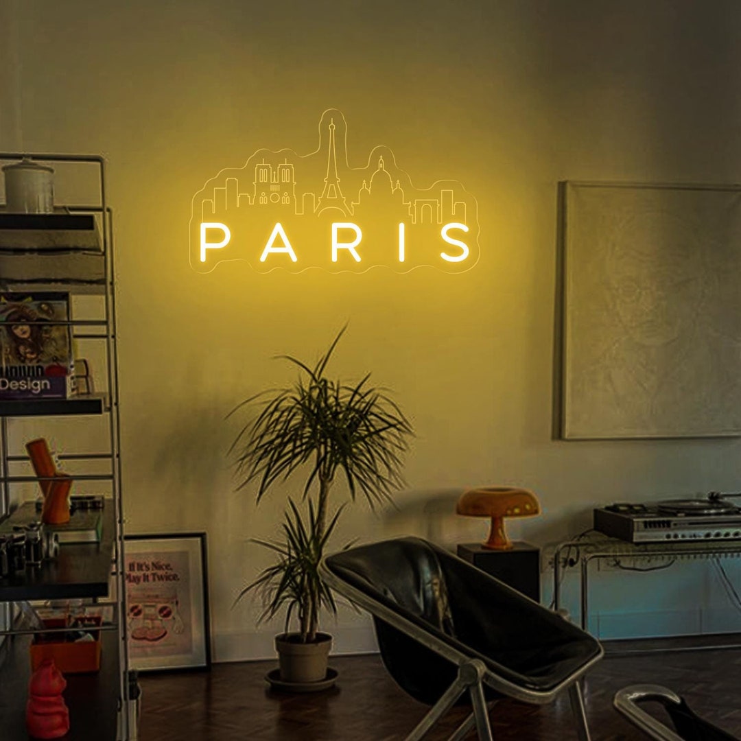 Custom Location Neon Sign, Custom Town City State Wall Art ...