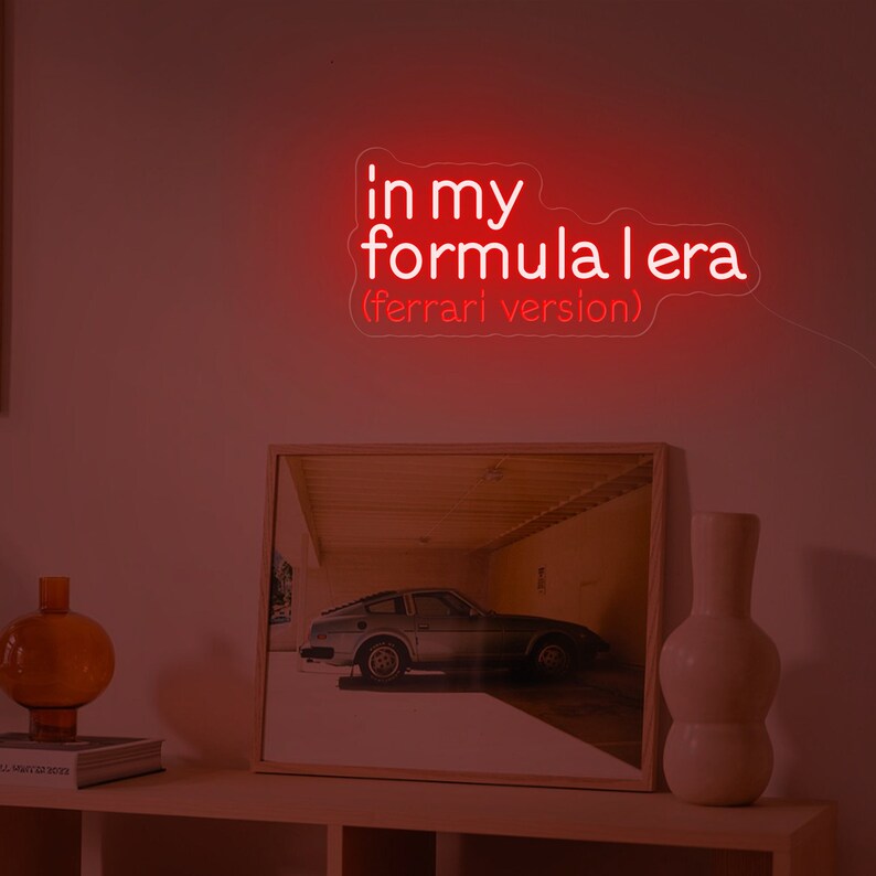 Custom Formula 1 Era Neon Sign in My F1 Era Red Bull, Ferrari, Mclaren ...