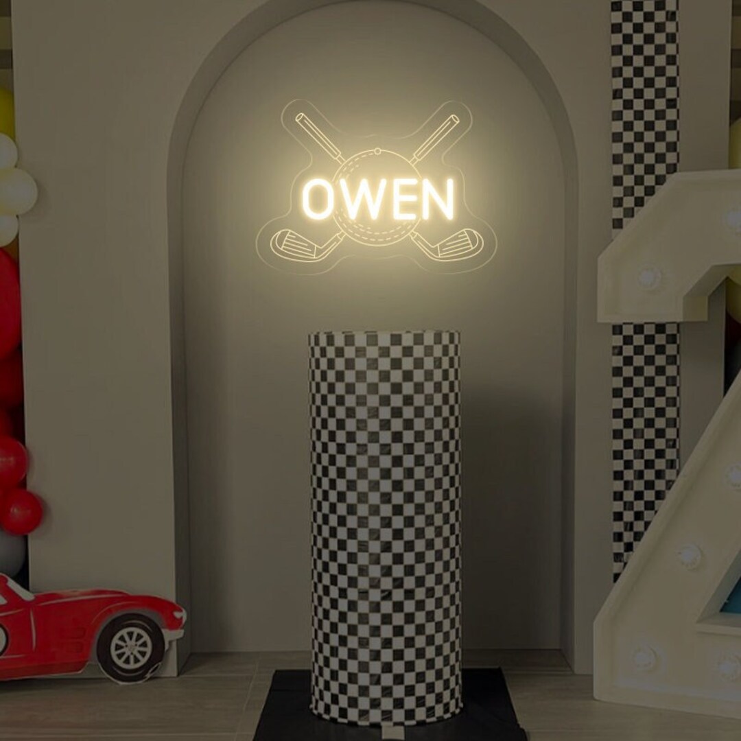 Custom Golf Name Neon Sign, Golf Gifts for Men, Personalized Golf Sign ...