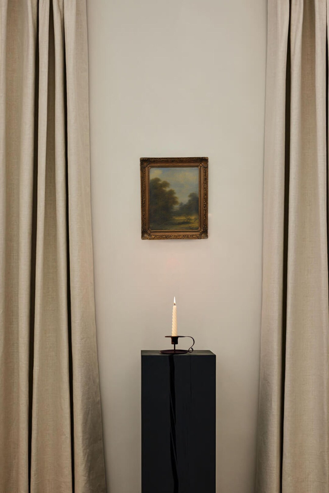 Vintage Iron Regency Candlestick Holder - Etsy