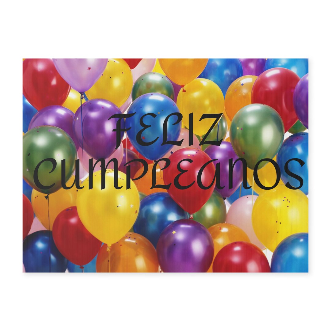 Feliz Cumpleanos Yard Sign - Etsy