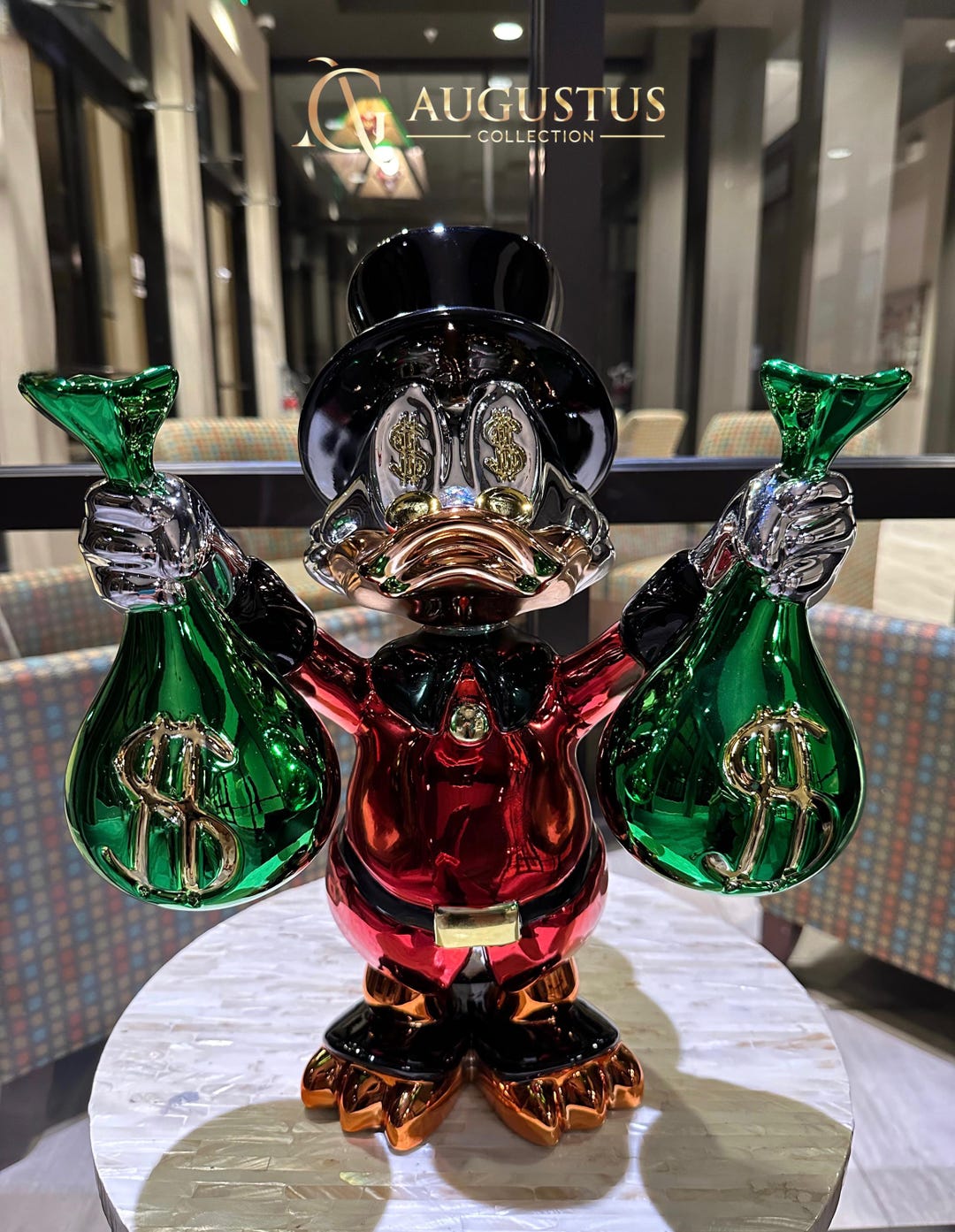 Scrooge Mcduck Red Green Money Bags Pop Art Sculpture - Etsy